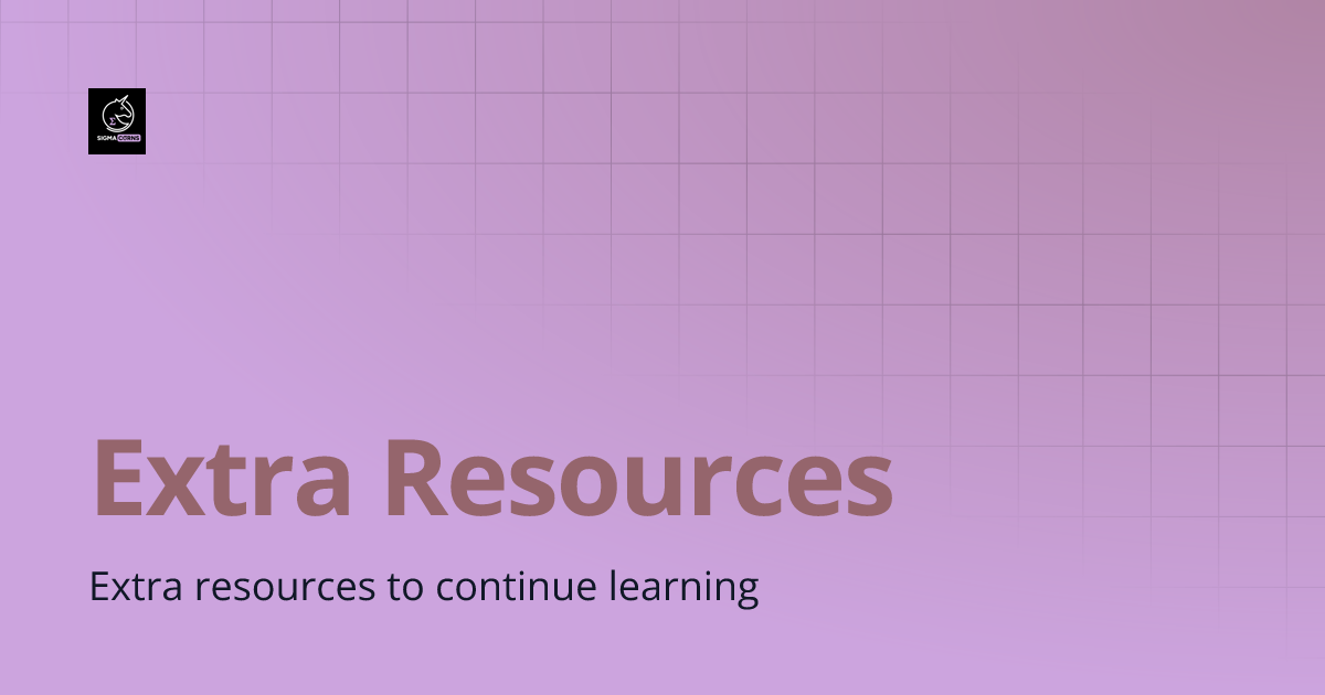 Extra Resources | CTRL ALT FTC